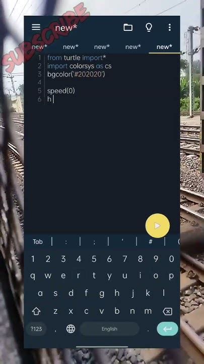 Rainbow Rotating Circle Pattern With Python Turtle 🌈🔵 Python Turtle