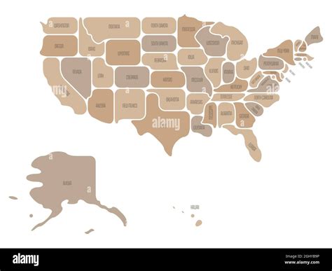 Simple Us Map Vector