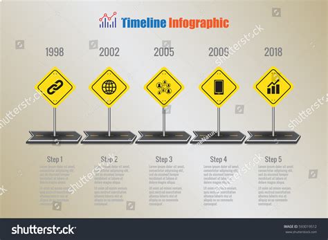Design Template Creative Business Timeline Infographics Stock Vector Royalty Free