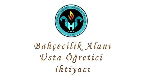 Usta Öğretici İlan Çankaya Başkent Halk Eğitimi Merkezi