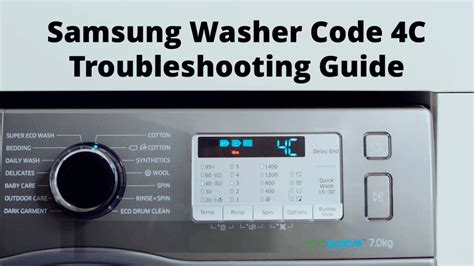 Frigidaire Washer Code E Troubleshooting Guide How To Fix It