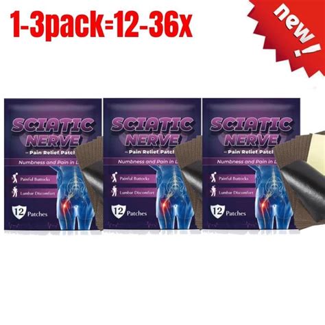 Sciatica Acupuncture Patches 12 36pcs Box Sciatica Nerve Relief Patche