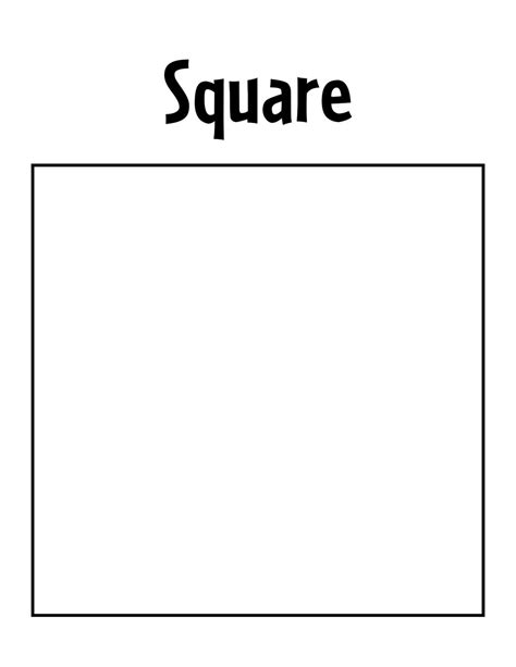 Free Square Worksheets For Preschool ⋆ The Hollydog Blog