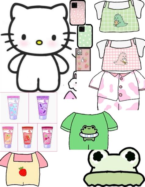 Hello Kitty Paper Clothes🍡 2024 Boyama Kitapları Hello Kitty Kağıt