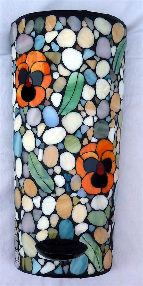 Beautiful Pansy Stained Glass Pattern