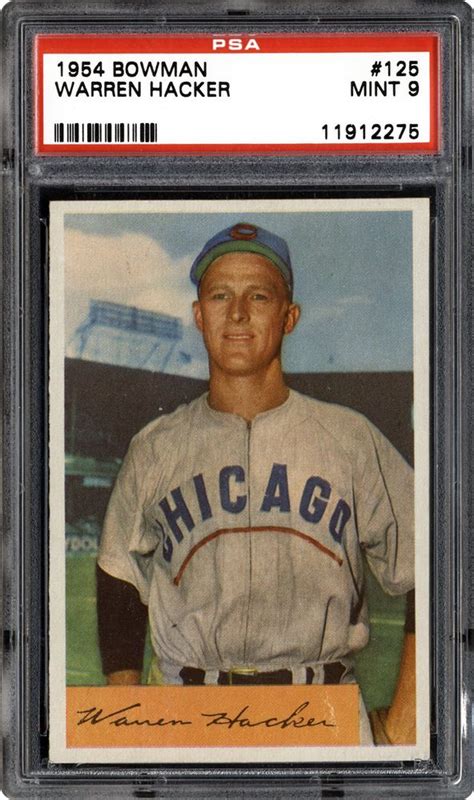 1954 Bowman Warren Hacker Psa Cardfacts®