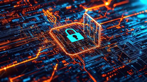 A Cybersecurity And Digital Protection Infrastructure Illustrating The