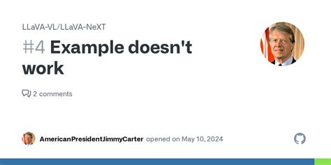 Example Doesnt Work · Issue 4 · Llava Vlllava Next · Github