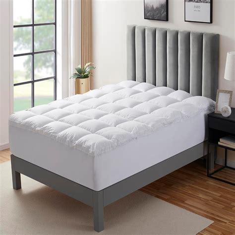 Queen Mattress Topper Extra Thick Pillow Top 3d Fiber Fill