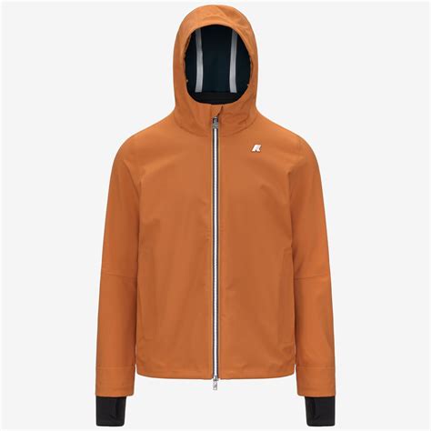 Jacko Bonded Jackets Short Man Orange Adobe Blue Depth
