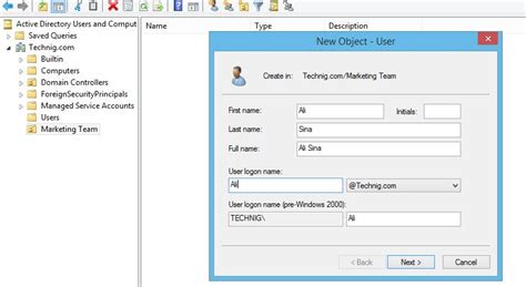 How To Create Object In Active Directory Technig