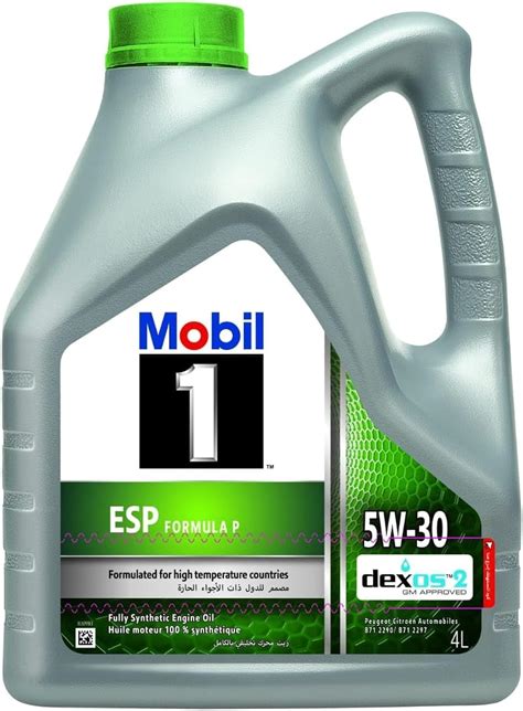 Mobil 1 ESP Formula 5W-30 Motor Oil - 4 Liter with 1 Liter Extra: Buy ...