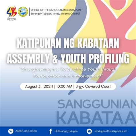 Katipunan Ng Kabataan Kk Assembly 2025 Brgy Tubigan Covered Court Cagayan De Oro 31 August