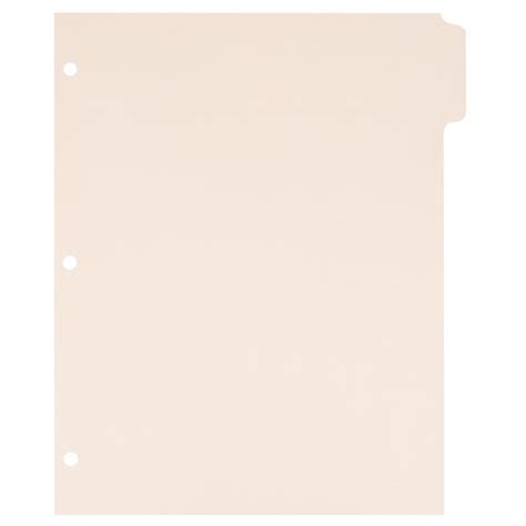 Oxford 13v 5 Tab Manila 3 Hole Punched 5 Divider Set 20box