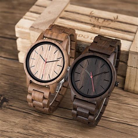 Minimalist Wooden Watch Wooden Watches With Round Dial As T