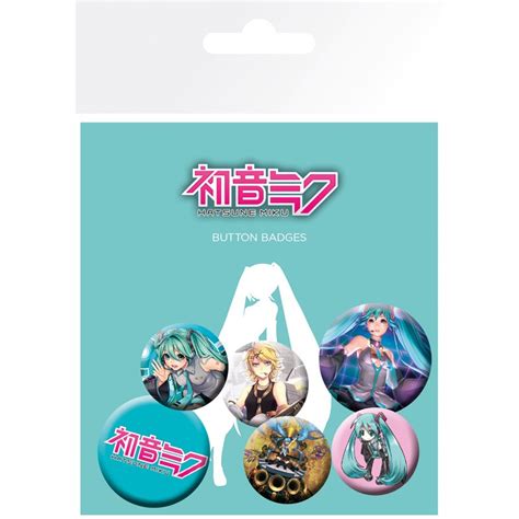 DROBNOSTI MERCHANDISE Odznak Hatsune Miku Pin Badges 6 Pack Funtastic sk Brána do Fantázie