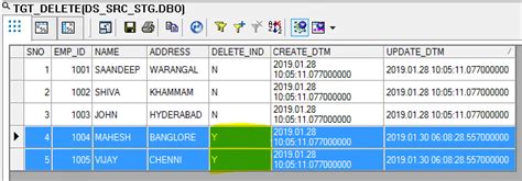 Handling Deletes Data In Target Table Sap Community
