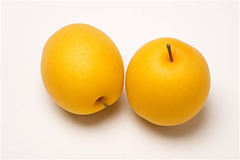 Yellow Fruit Background 2 Pieces On A White Background High