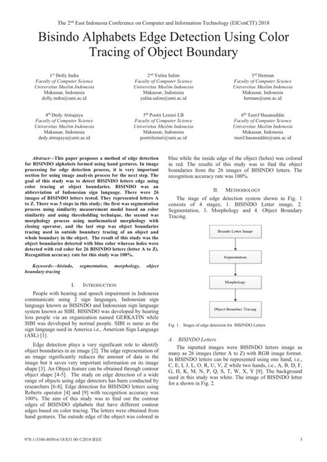Pdf Bisindo Alphabets Edge Detection Using Color Tracing Of Object Boundary