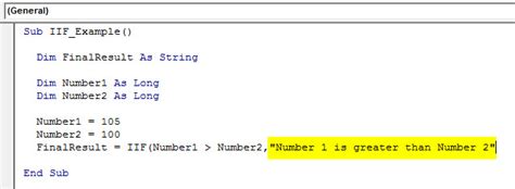 Vba Iif How To Use Vba Iif Function In Excel With Examples