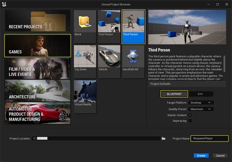 Respawning A Player Character Unreal Engine Documentation Epic Developer Community