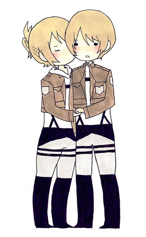 Armin Annie Chibis By Ruuari On Deviantart