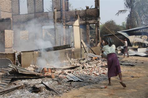 စစ်ကိုင်းမြို့နယ် ရွာလေးရွာက နေအိမ်တစ်ရာကျော်မီးရှို့ခံရ — မြန်မာဌာန