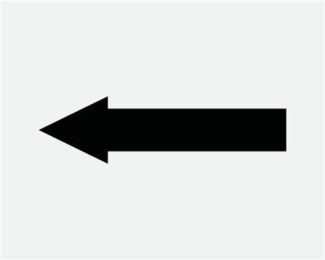 Left Arrow Icon West Side Direction Position Navigation Path Pathway