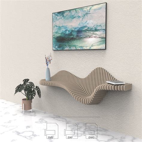 Parametric Console Lexa Router Cut Files Cnc Files Vector Files Dxf Dwg Svg Pdf Etsy