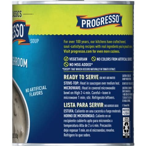 Progresso Gluten Free Vegetable Classics Creamy Mushroom Canned Soup Oz Kroger
