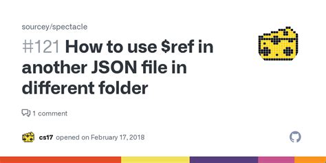 How To Use Ref In Another JSON File In Different Folder Issue 121