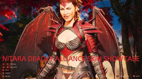 Mortal Kombat 1 Order Of Darkness Nitara Skin Showcase With The