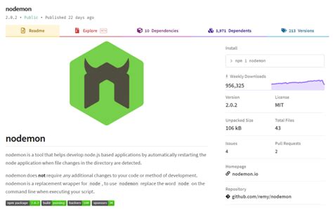Nodemon Library Global Npm Modules In Nodejs Codez Up