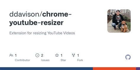 Github Ddavisonchrome Youtube Resizer Extension For Resizing Youtube Videos