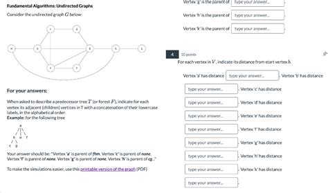 Solved Fundamental Algorithms Undirected Graphs Consider Chegg