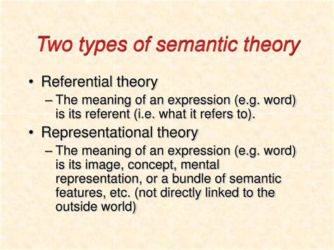 Ppt Semantics 1 Lexical Semantics Powerpoint Presentation Free