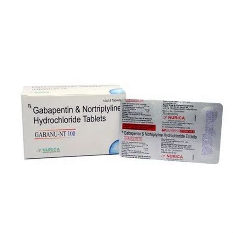 Gabapentin And Nortriptyline Hydrochloride Tablets At ₹ 115 Box Model Town Ambala Id
