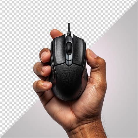 Hand On Computer Mouse Png Premium Ai Generated Psd