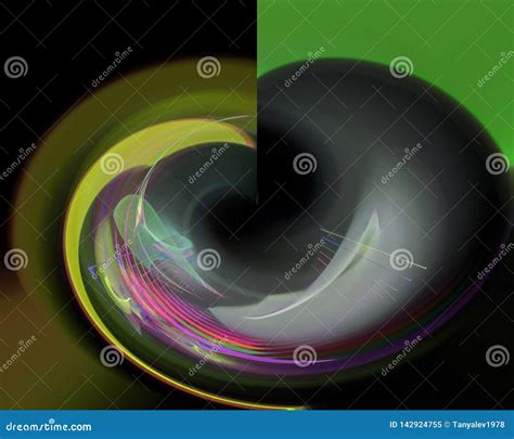 Abstract Digital Fractal Magic Curve Ornament Creativetemplate Artistic Elegance Dynamic