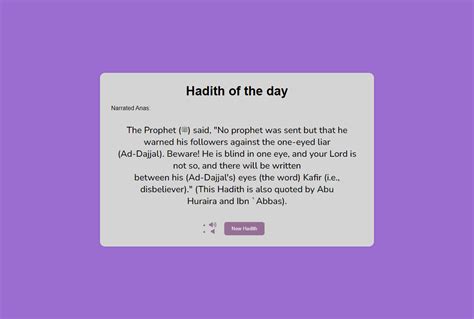 Hadith App Using Html Css Javascript With Source Code Sourcecodester