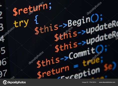Real Php Code Developing Screen Programing Workflow Abstract Al