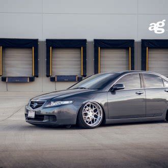 Slammed TSX With Radical Camber and Polished Rotiform Rims — CARiD.com ...