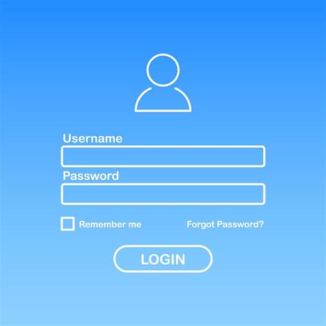 Premium Vector User Login Interface Username And Password For Login Illustration