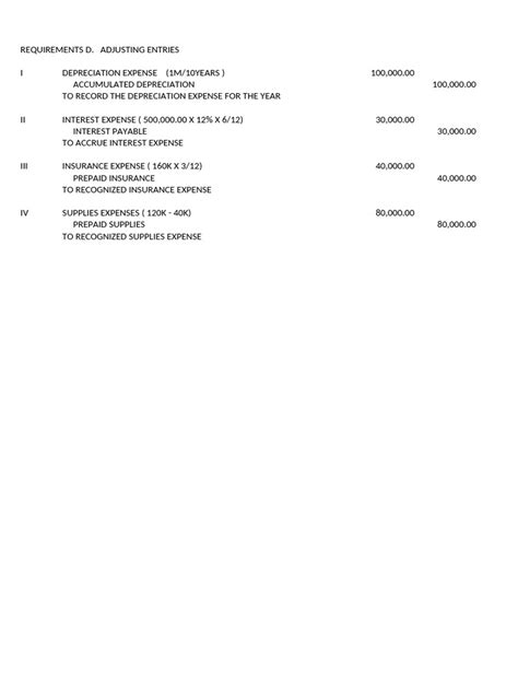 Answer Adjusting Entries Pdf Debits And Credits Expense