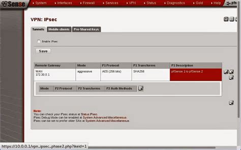 The Sysadminosaurus IT Blog IPSec VPN With PfSense Using A Pre Shared Key Part
