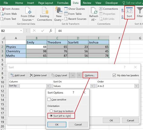How To Alphabetize In Excel Sort Columns And Rows Geeksforgeeks