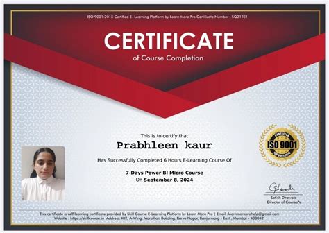 Prabhleen Kaur On Linkedin 🚀🚀🚀i Have Successfully Completed My New Certification Powerbi Micro