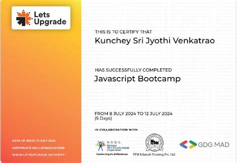 Jyothi Kunchey On Linkedin Hey Everyone I Am Excited To Share That I Have Completed The