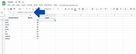 How To Use The RANK Function In Google Sheets