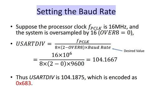 Baud Rate Calculation For Usart In Stm32 Stmicroelectronics Community